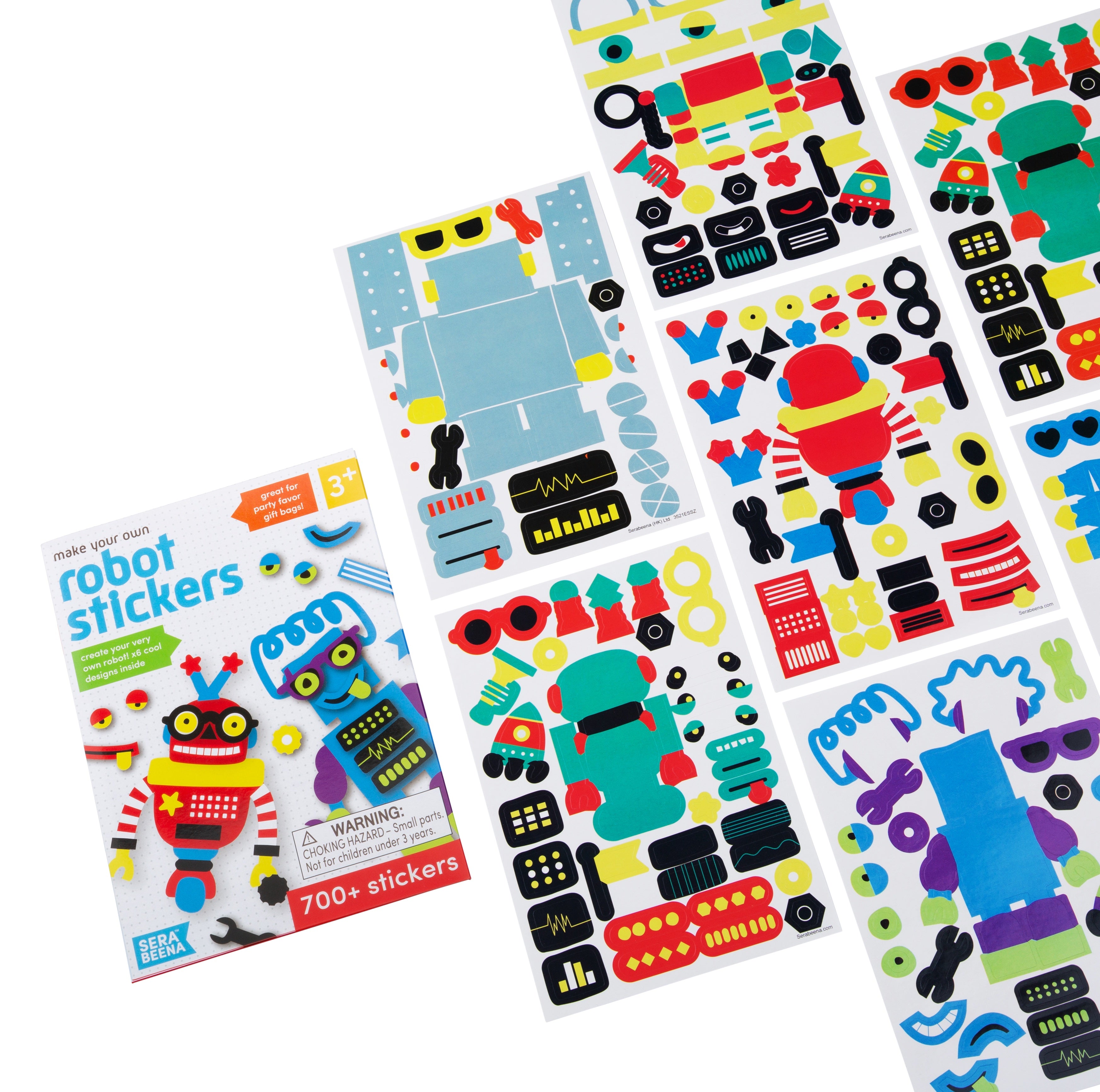 Robot Stickers - Robot Party Supplies and Decorations - Serabeena